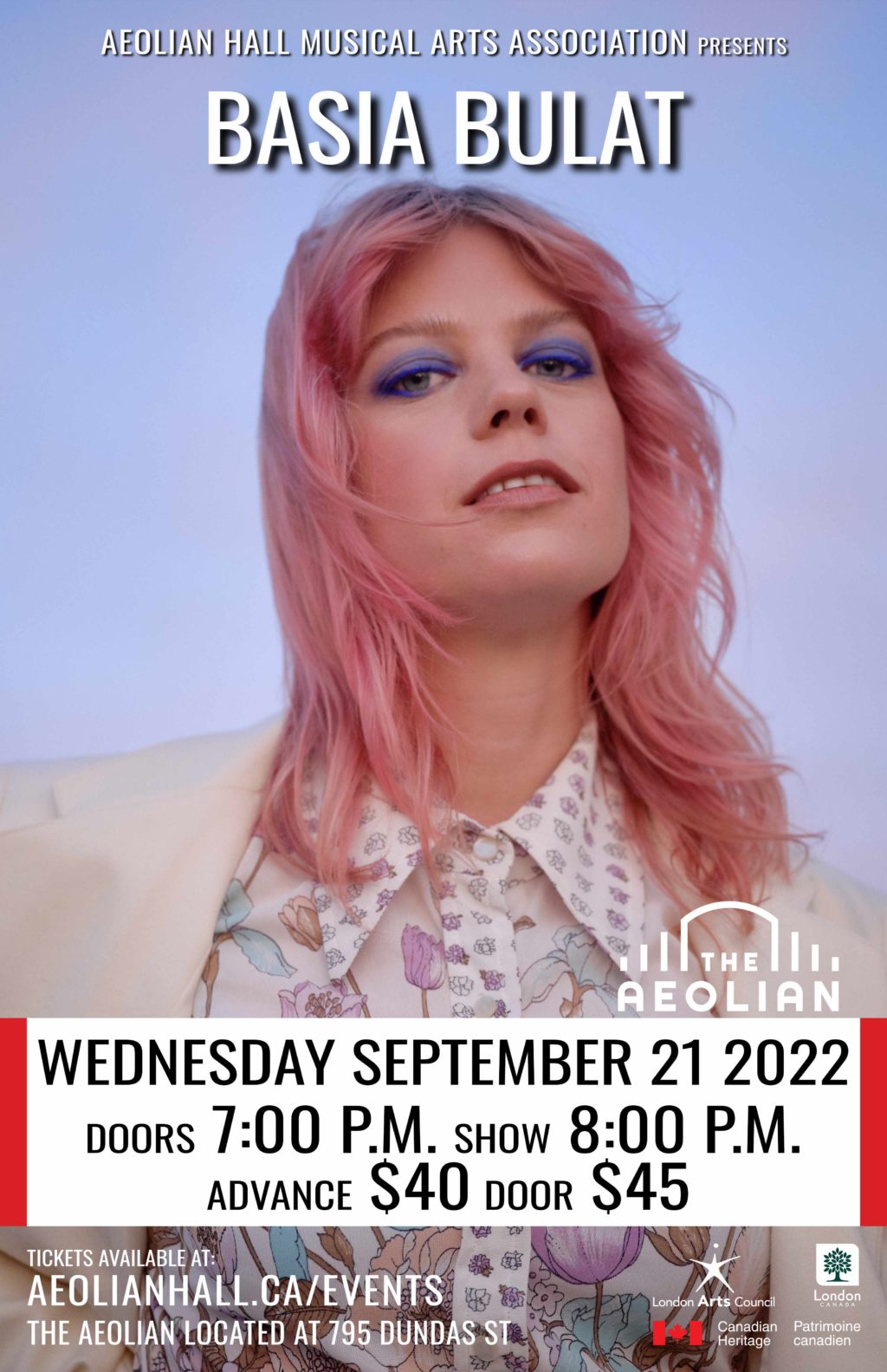 Basia Bulat (Wednesday) – The Aeolian Hall