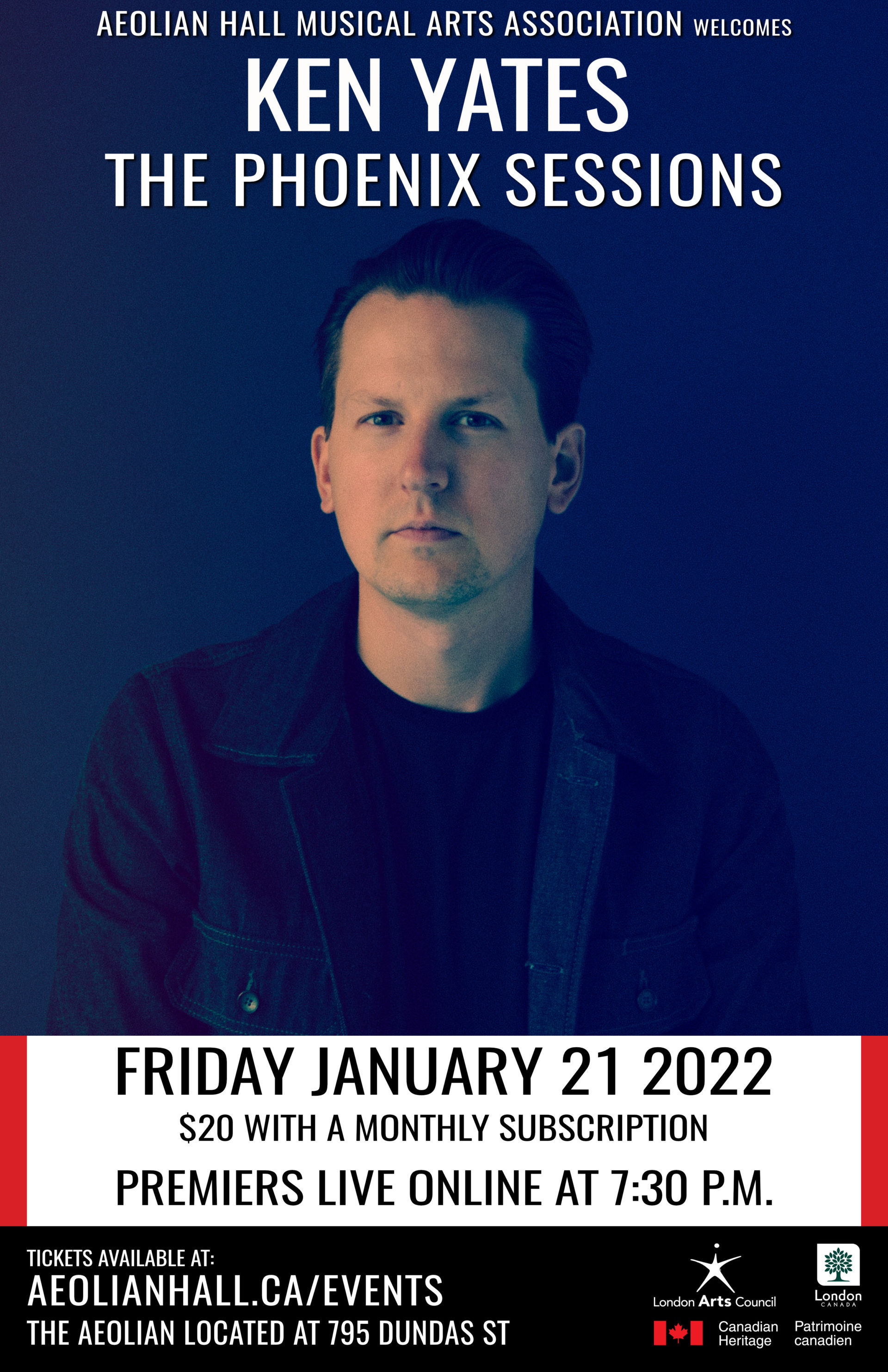 Aeolian Phoenix Sessions present… Ken Yates – The Aeolian Hall