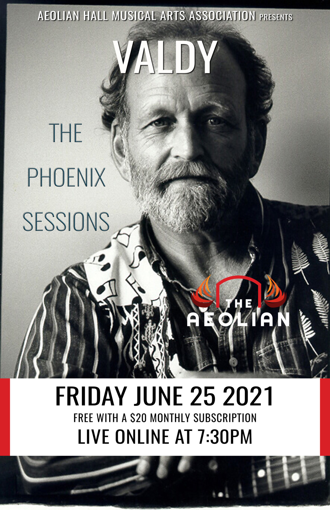 Valdy – The Aeolian Hall
