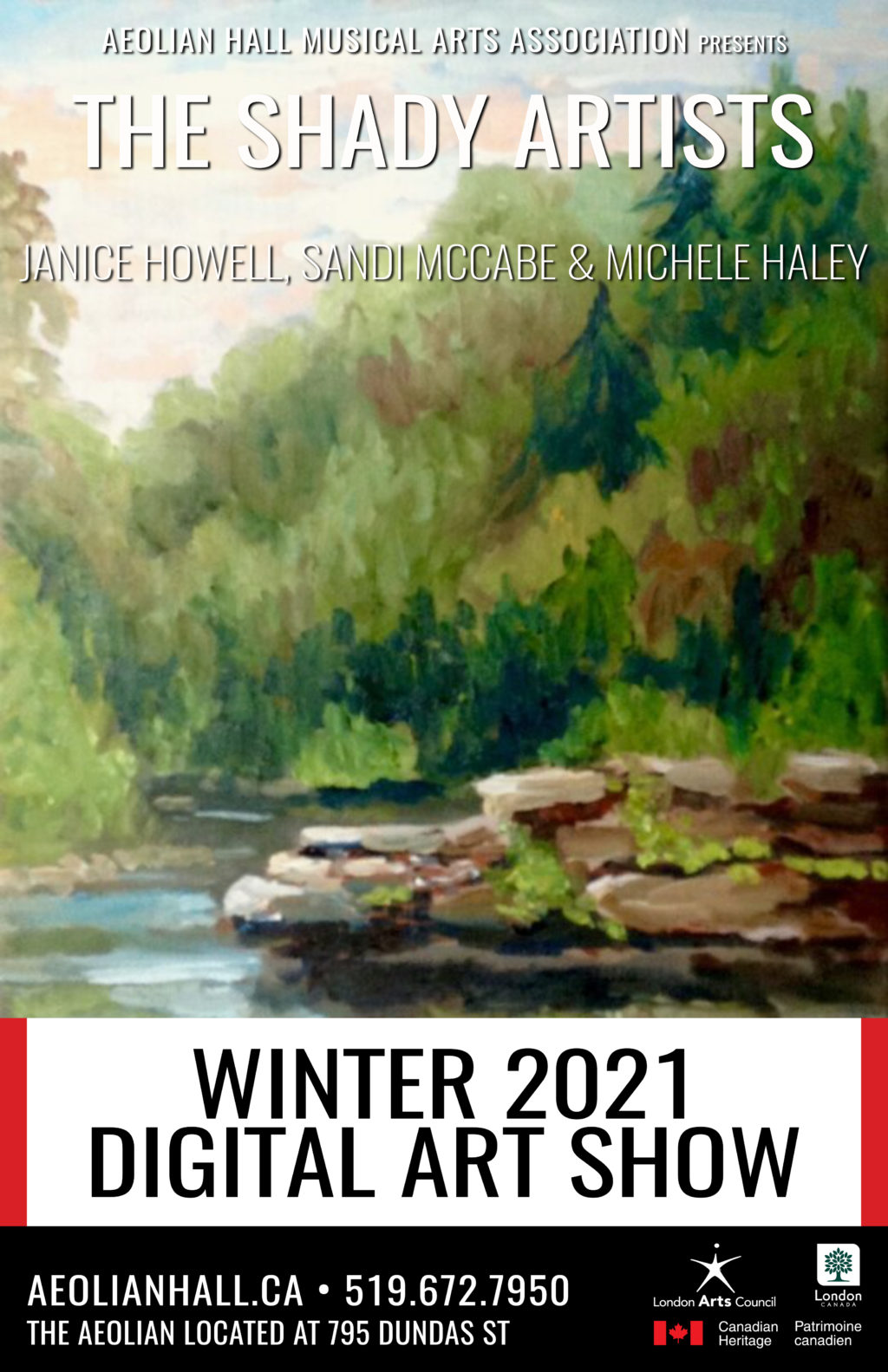 Winter 2021 Art Show: The Shady Artists – The Aeolian Hall