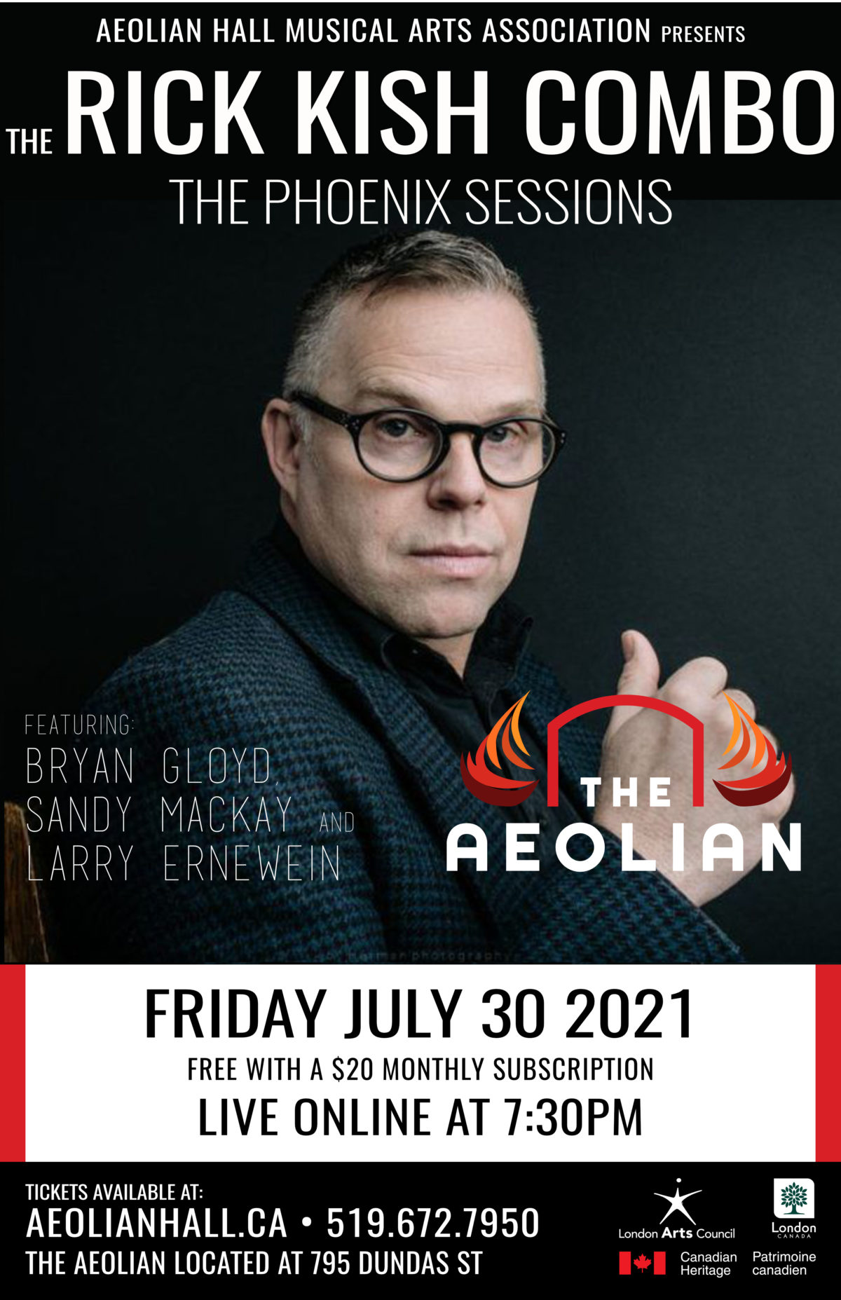 Rick Kish Combo – The Aeolian Hall