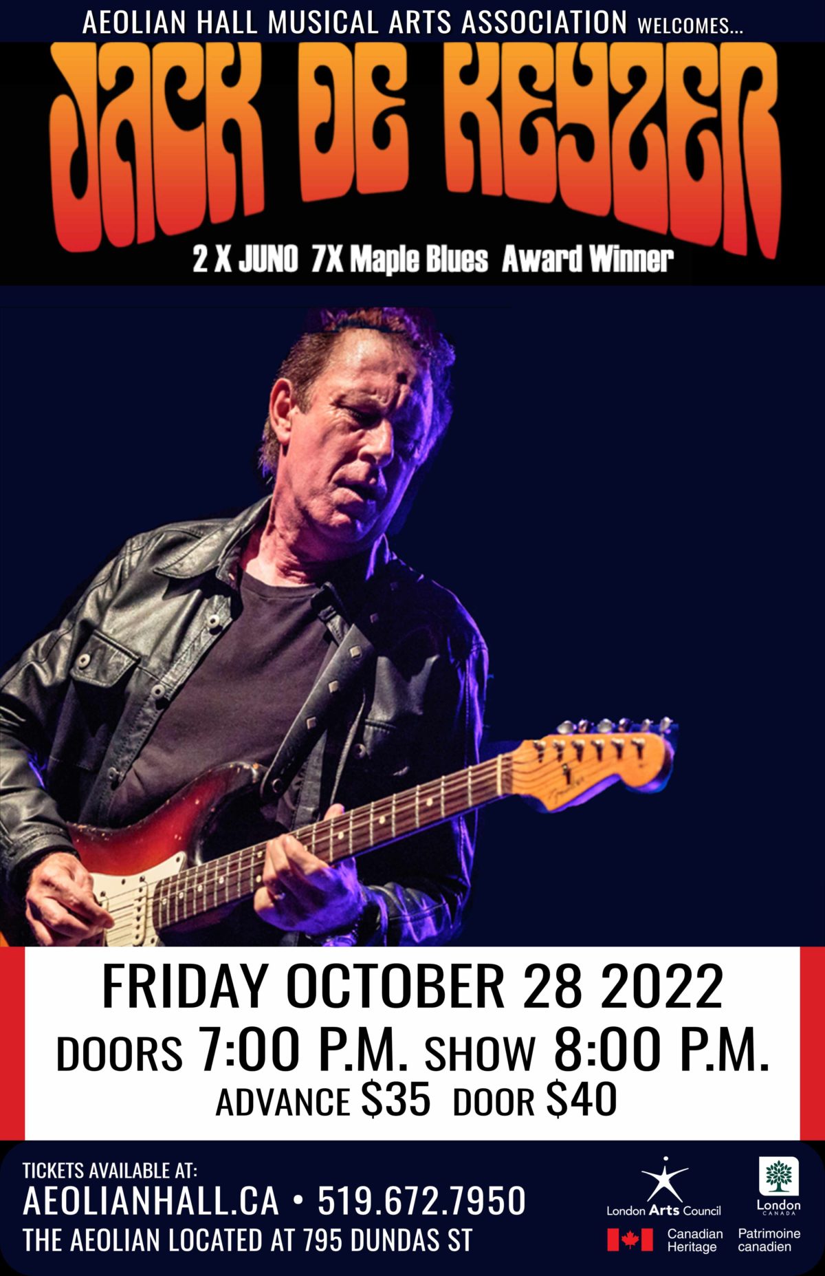 Jack De Keyzer – The Aeolian Hall