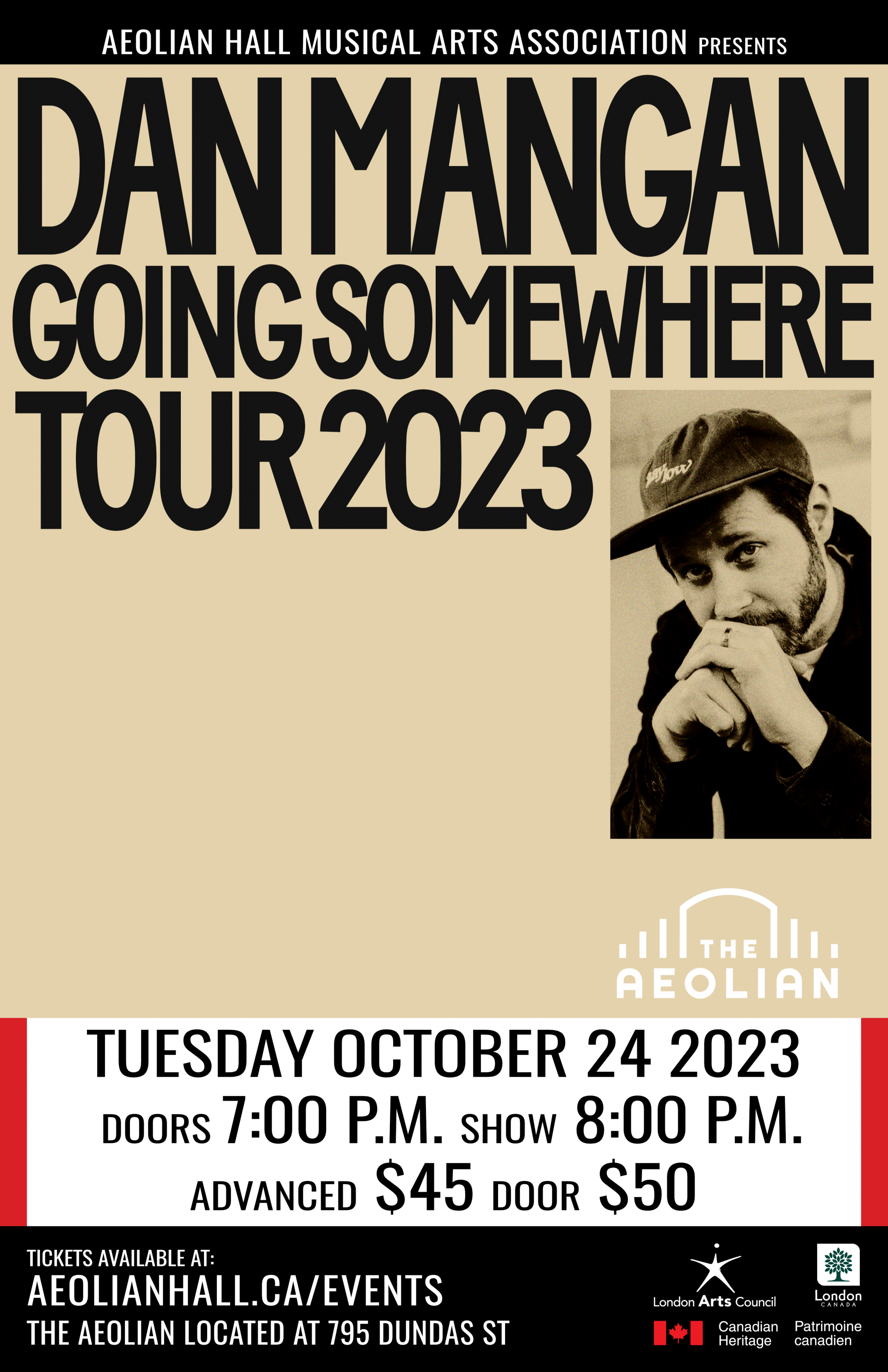 Dan Mangan: Going Somewhere Tour 2023 – The Aeolian Hall