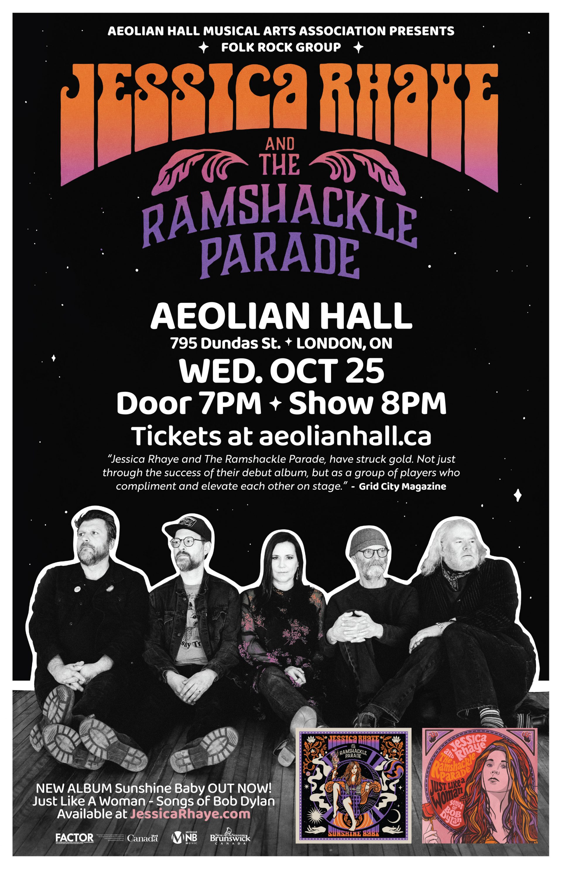 Jessica Rhaye and The Ramshackle Parade – The Aeolian Hall