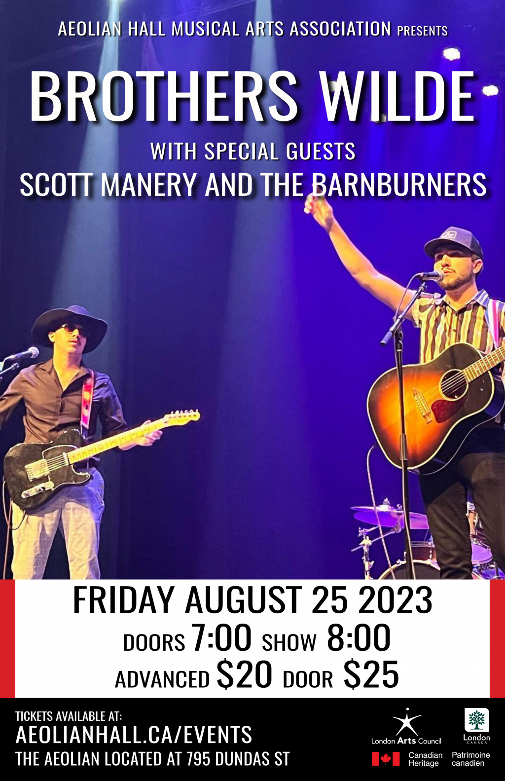 Brothers Wilde (POSTPONED) – The Aeolian Hall