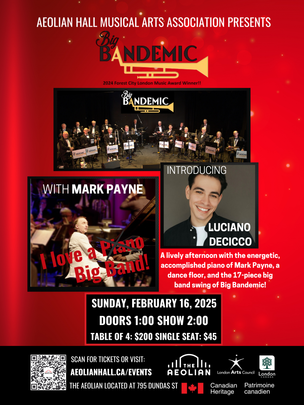 Big Bandemic featuring Mark Payne – The Aeolian Hall