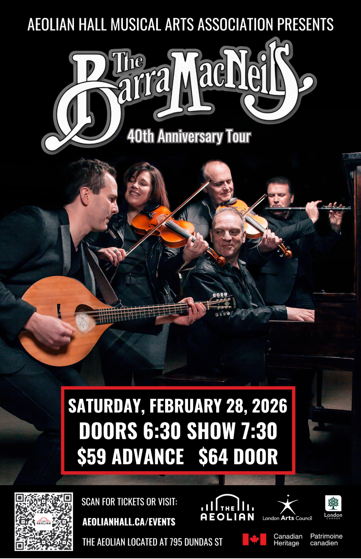 The Barra MacNeils 40th Anniversary Tour – The Aeolian Hall